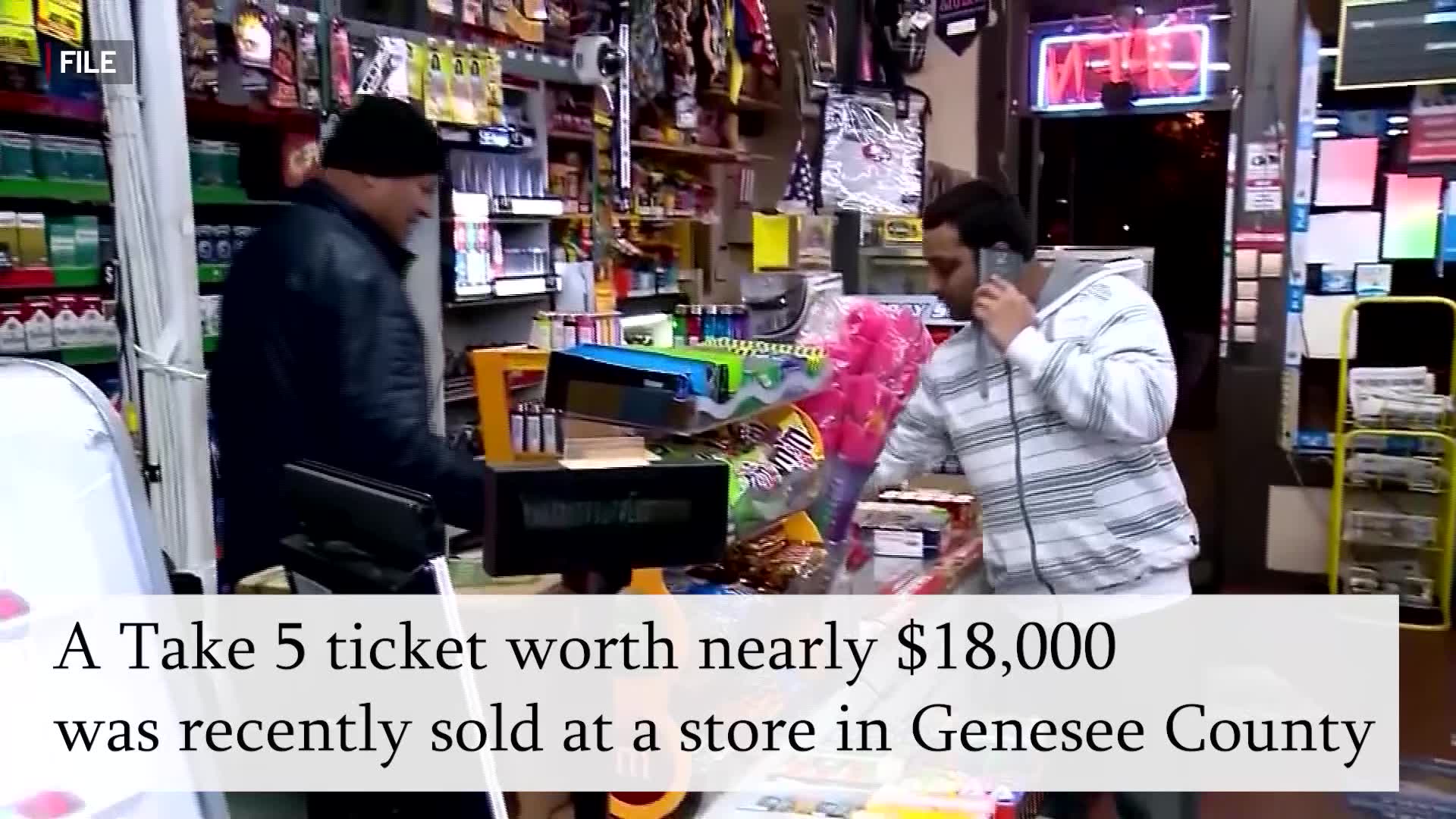 Take 5 ticket worth nearly $18K sold in Genesee County – News 4 Buffalo