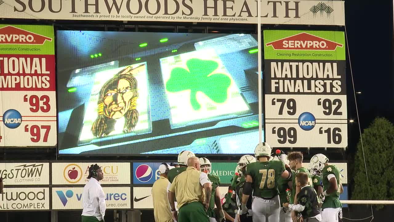 Warren Harding Raiders vs. Ursuline Irish high school football game ...