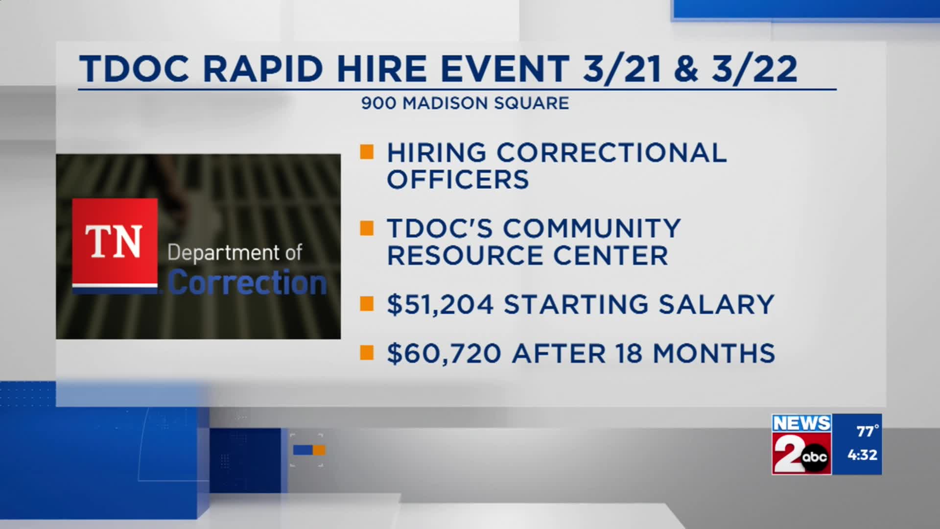 TDOC holding rapid hire event – WKRN News 2