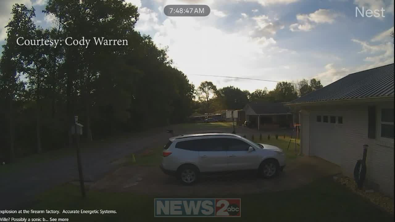 Nest camera captures sound of Hickman County, TN explosion – WKRN News 2