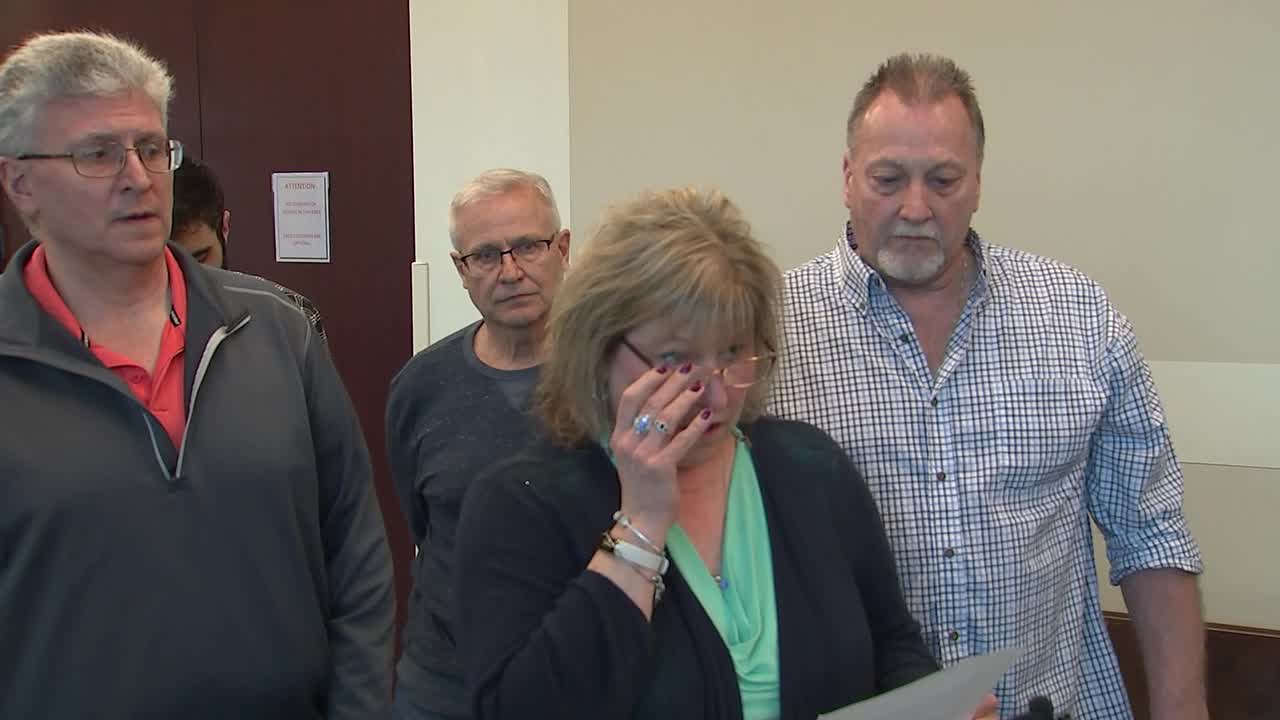 Diane Kaufman reads a statement regarding Devaunte Hill’s sentencing ...