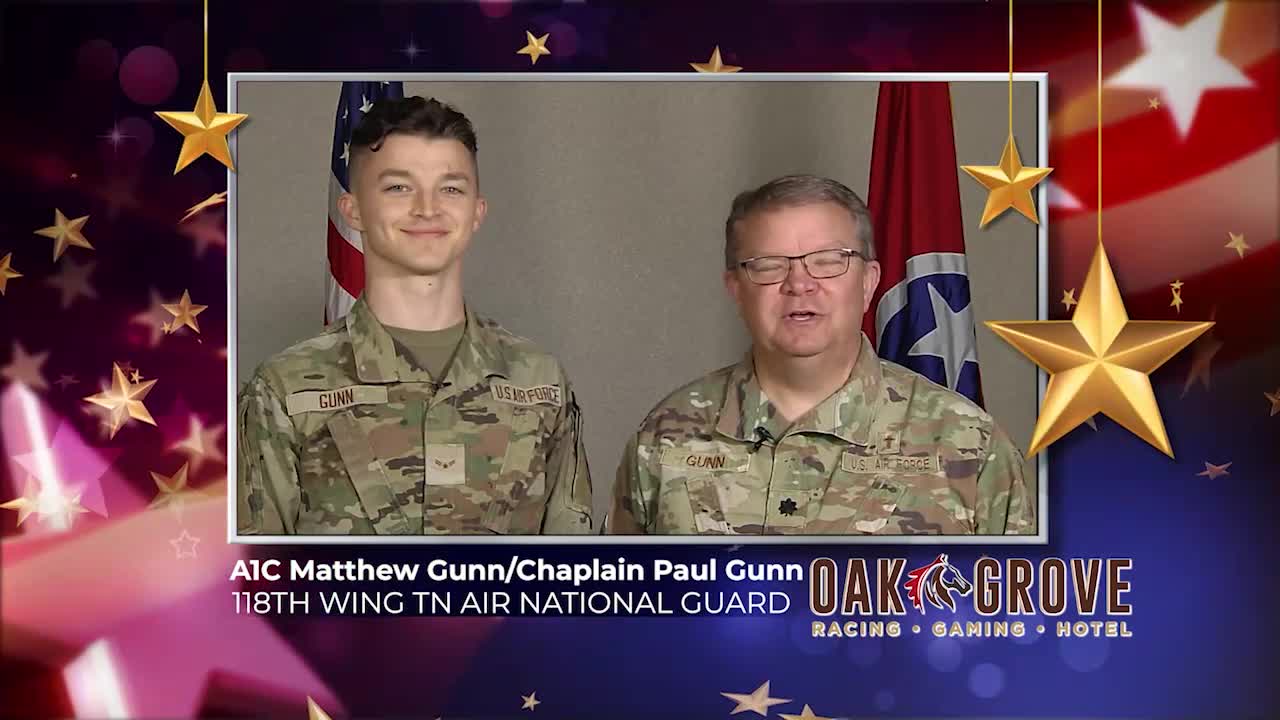 Troop Salutes 2023: A1C Matthew Gunn & Chaplain Paul Gunn – WKRN News 2