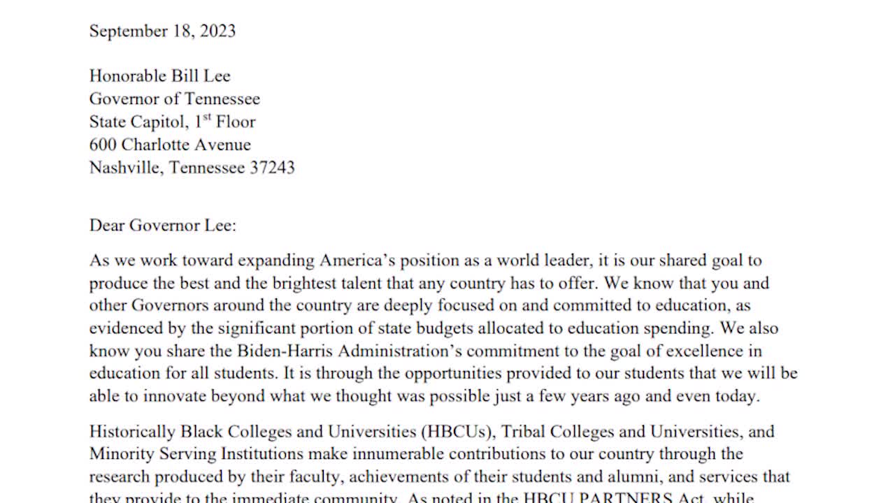 Lawmakers react to TSU underfunding letter – WKRN News 2