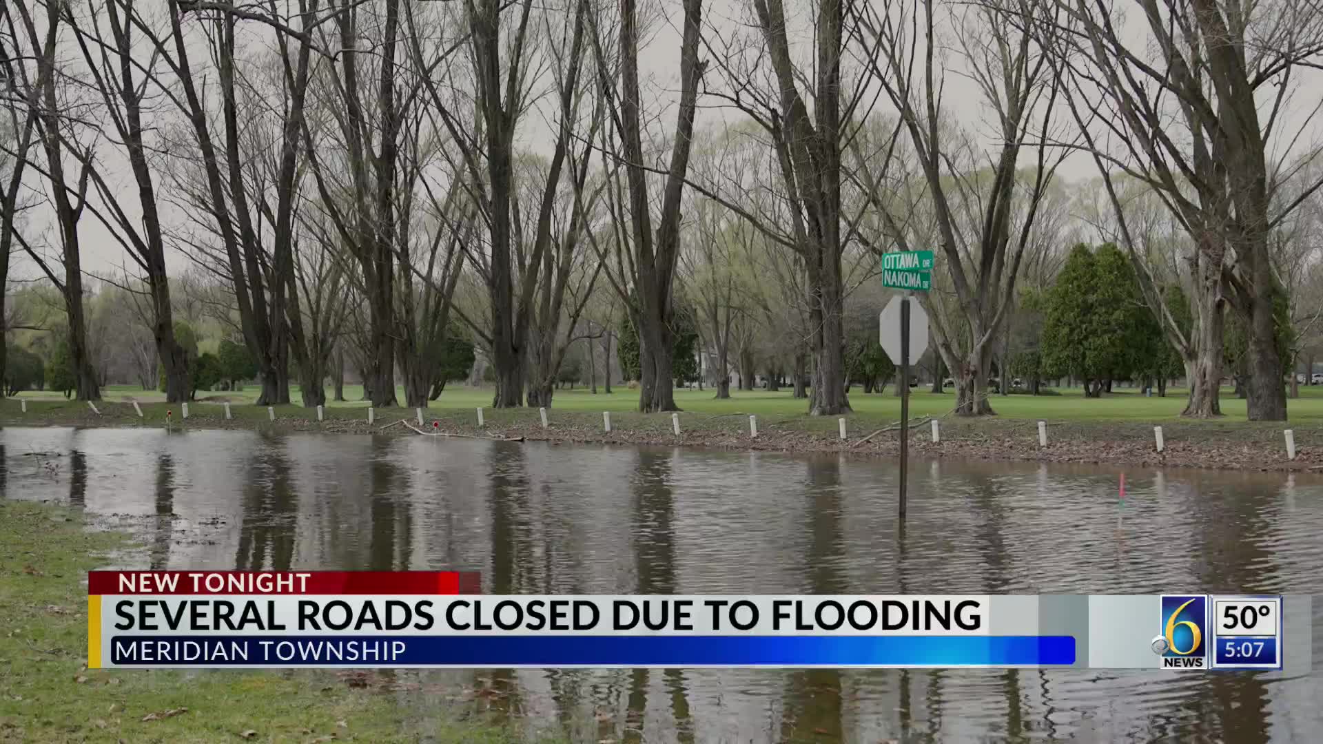 Flooding closes roads in Meridian Township – WLNS 6 News