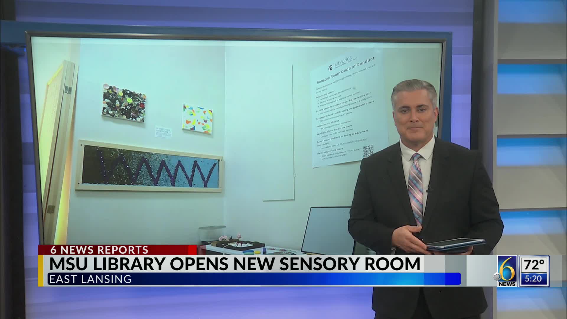 MSU Library opens new sensory room – WLNS 6 News
