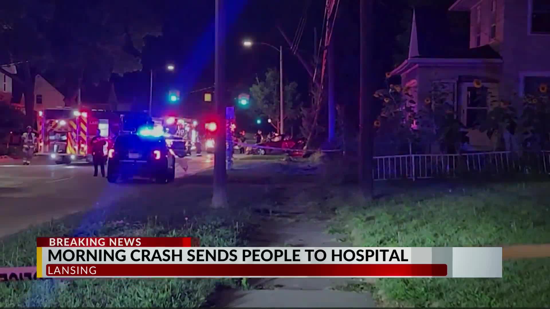 Lansing police respond to serious crash, power lines down – WLNS 6 News