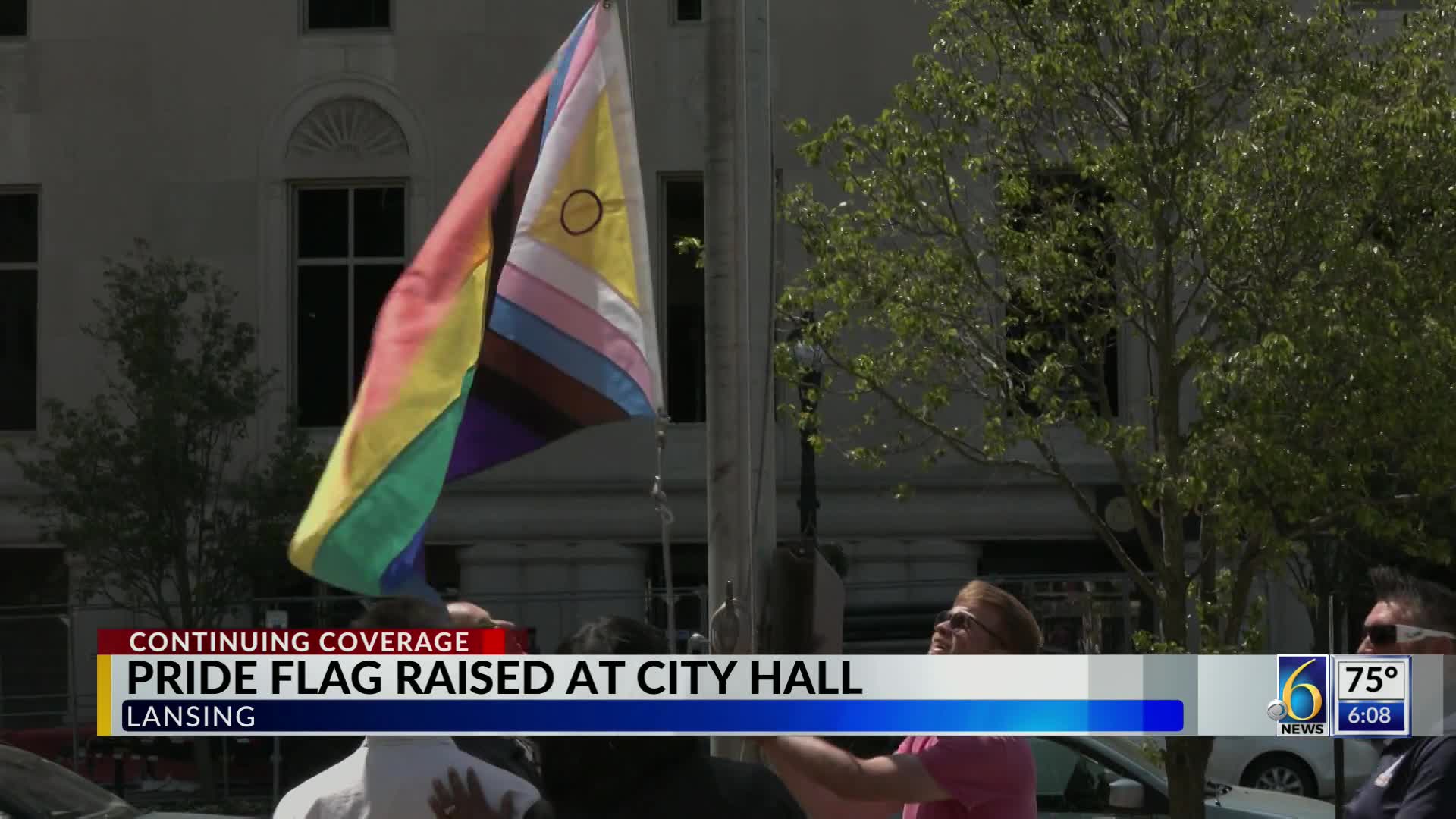 Pride flag raised at Lansing City Hall: ‘We stand with you’ – WLNS 6 News