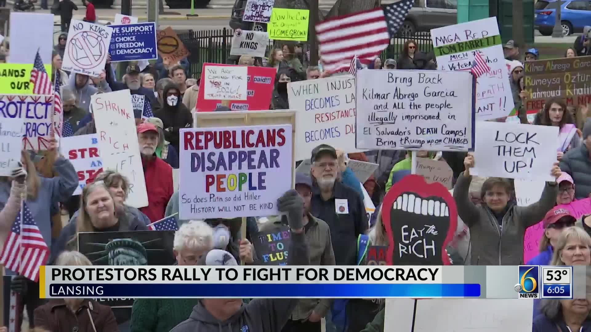 ‘Rally for Freedom’ held at Michigan Capitol – WLNS 6 News