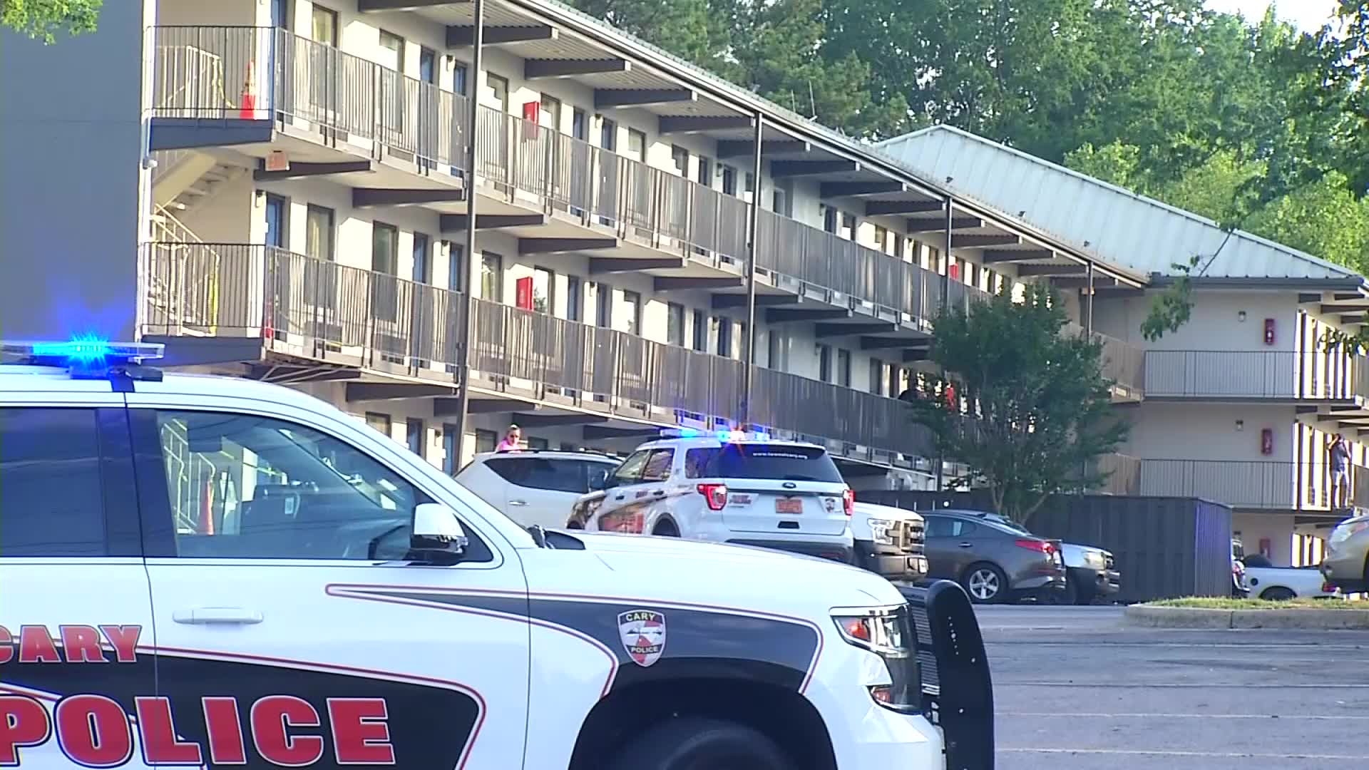 VIDEO: 1 taken to hospital after shooting at Cary motel, police say ...