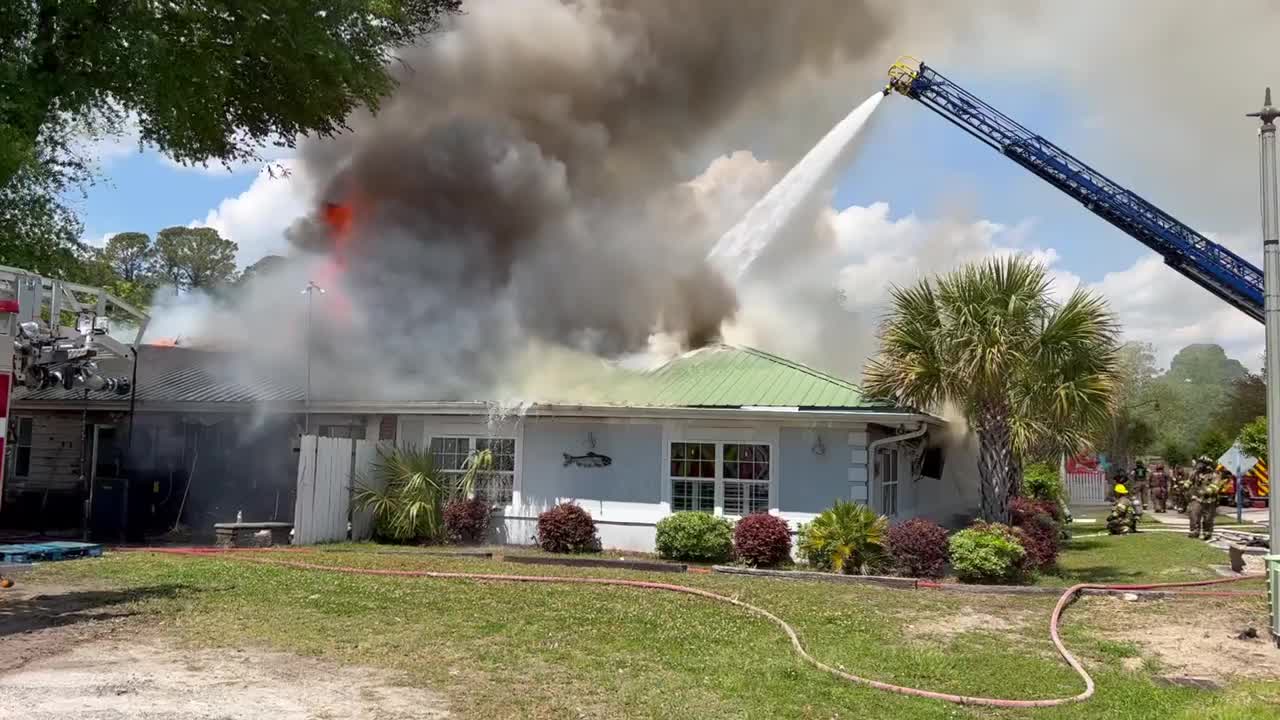 VIDEO: Ella’s Restaurant destroyed in Calabash fire (Courtesy: Calabash ...