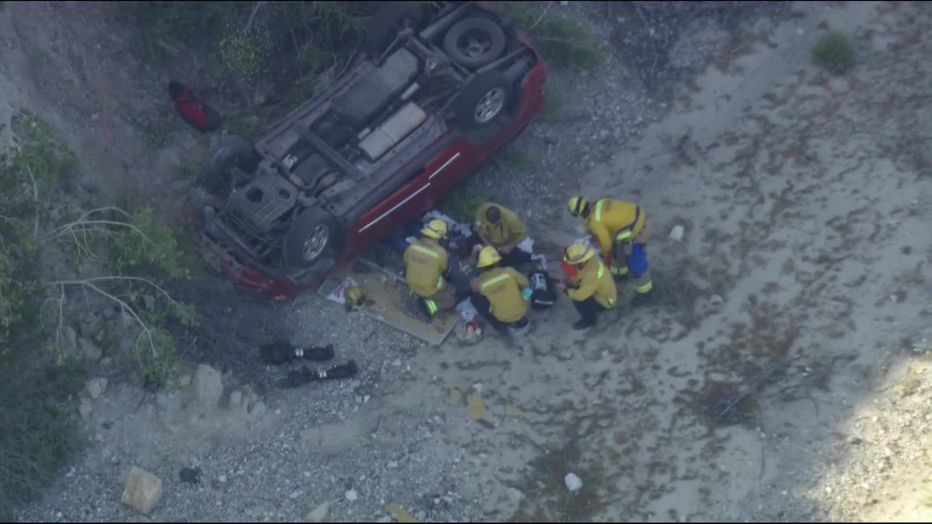 Man drives SUV off cliff, crashes nearly 50 feet below – CBS17.com