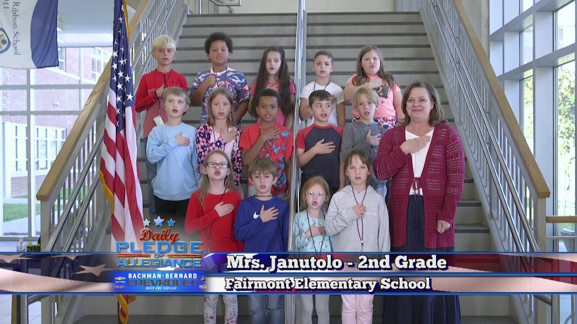 Daily Pledge: Fairmont Elementary – Mrs. Janutolo’s 2nd Grade Class ...