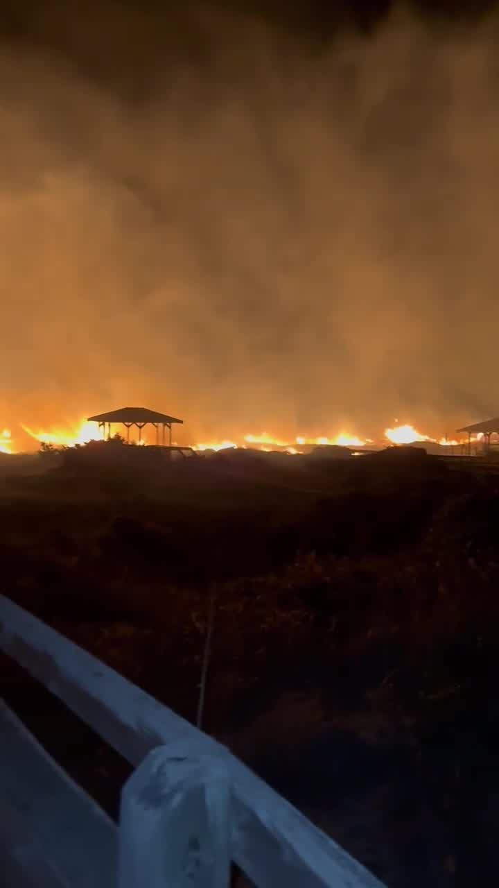 Raw video: Atlantic Beach fire from Andy Clark – WNCT