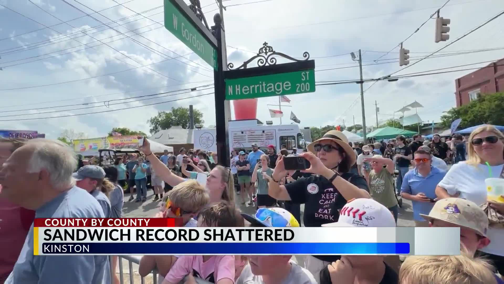 Kinston breaks Guinness World Record of most barbecue sandwiches sold ...