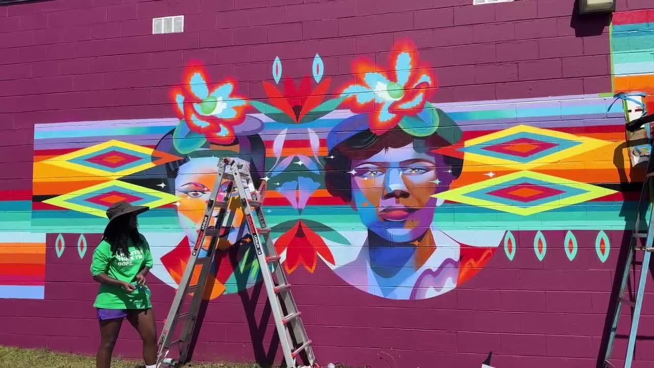 New Bern artist unveils new mural after having artwork in World Trade ...