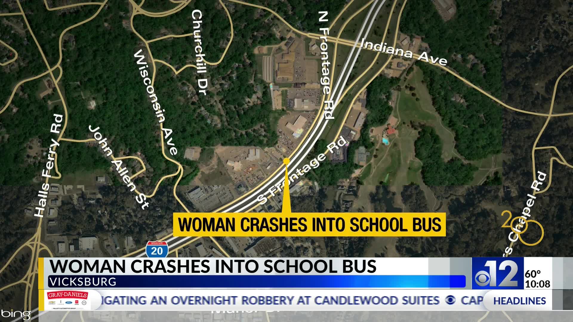 Woman crashes into Vicksburg/Warren County school bus – WJTV