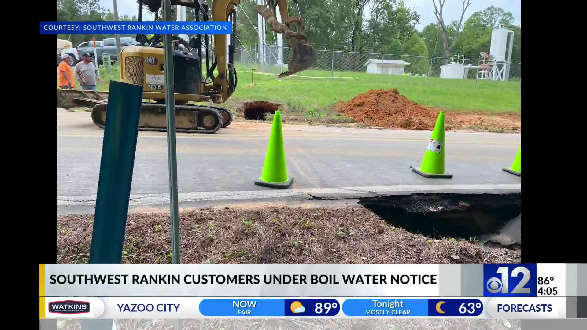 Southwest Rankin customers under boil water notice due to pipe damage ...