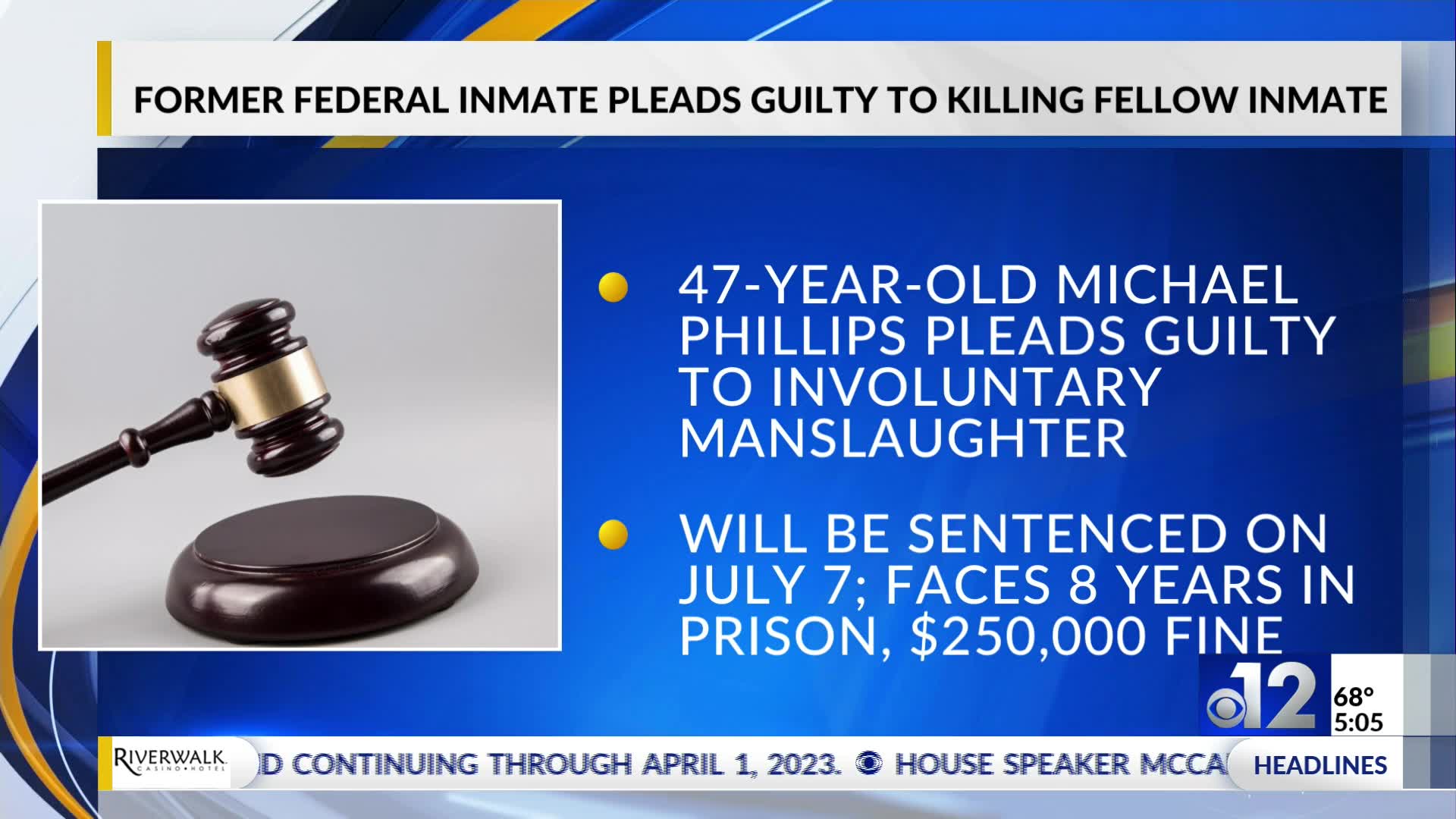 Former federal inmate pleads guilty to killing another inmate during ...