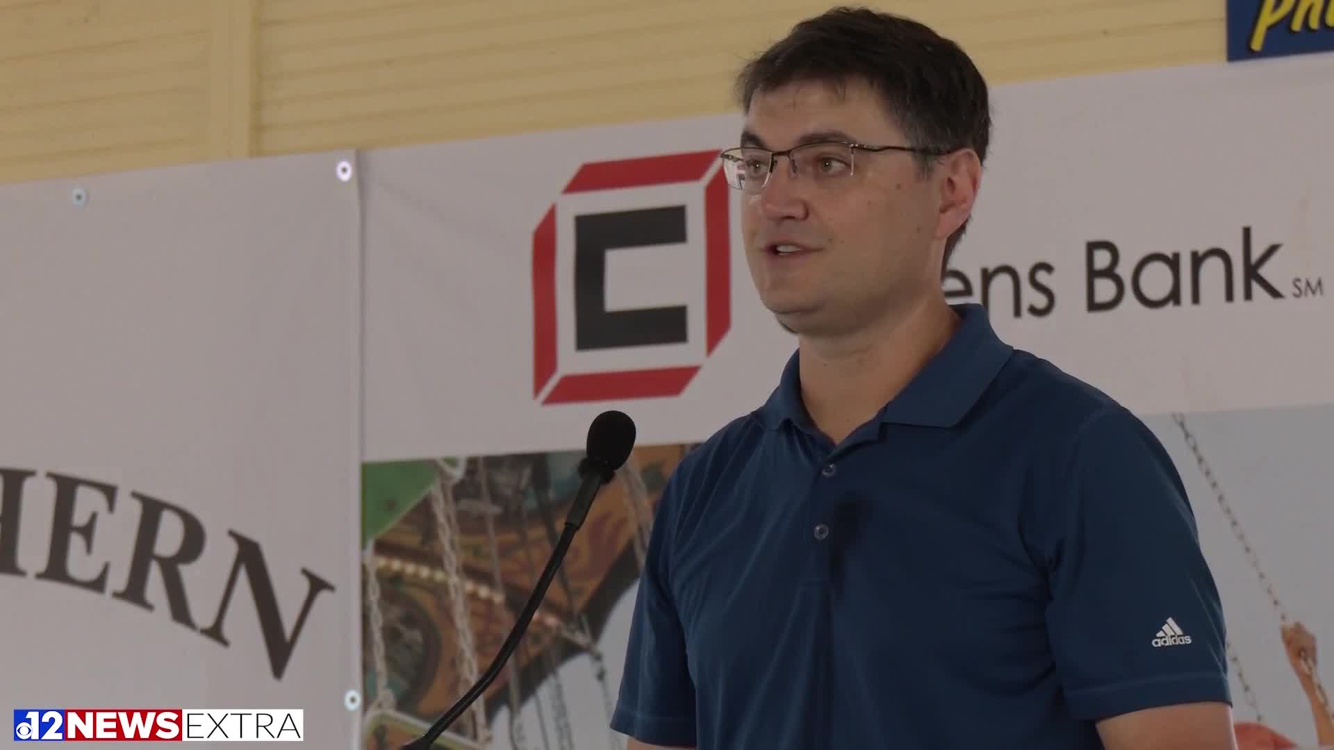 District Attorney Steven Kilgore speaks at 2025 Neshoba County Fair – WJTV