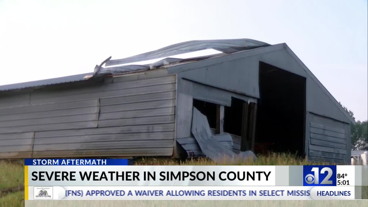Tornado causes damage in Simpson County – WJTV