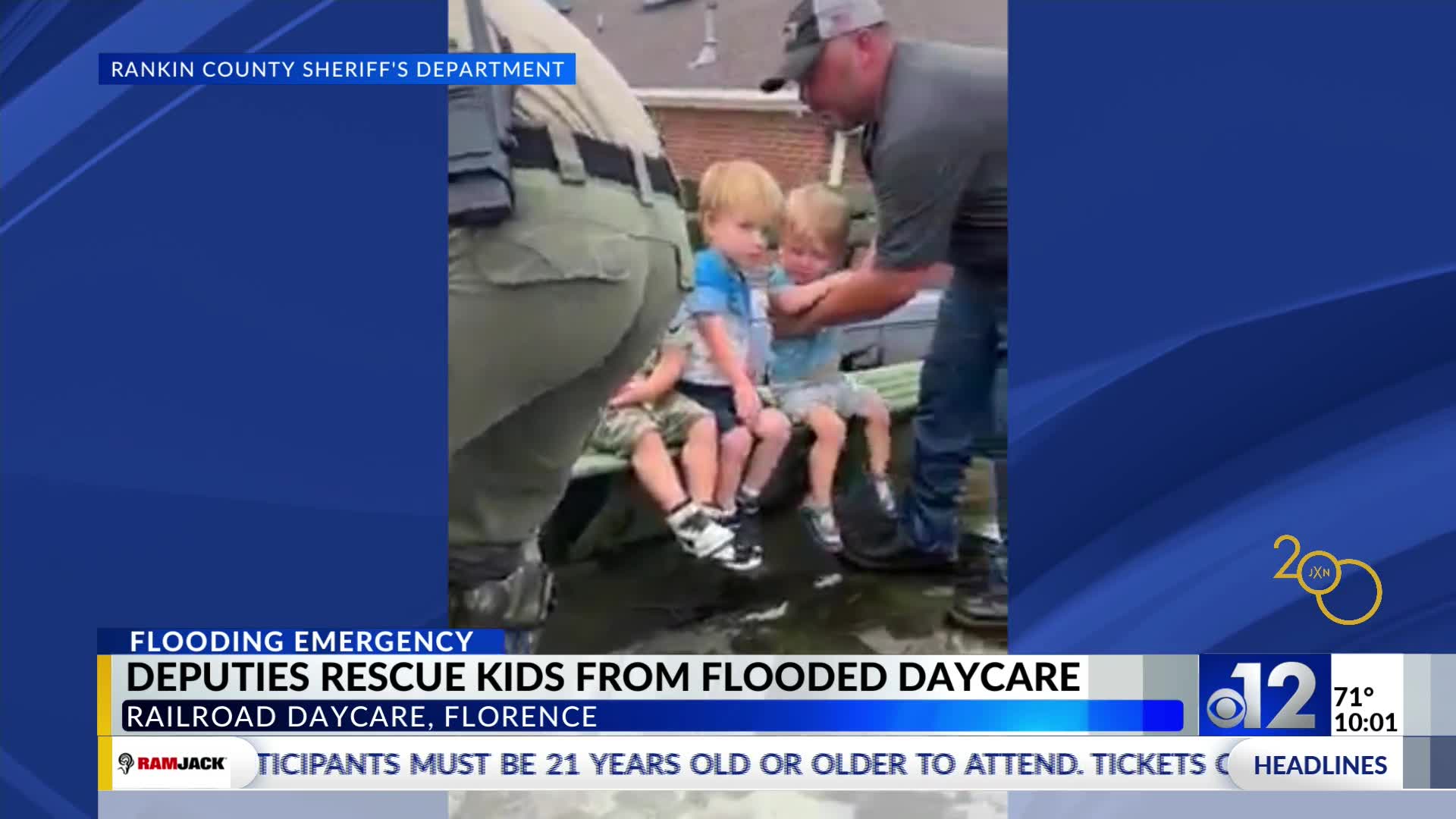 More than 100 kids rescued from flooding at Florence daycare – WJTV