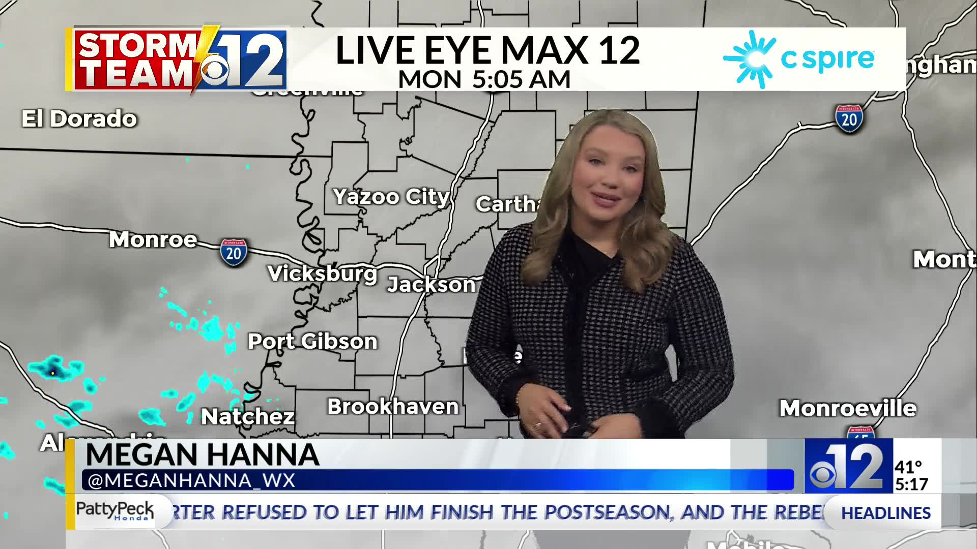 5 AM Monday Weather Update – WJTV