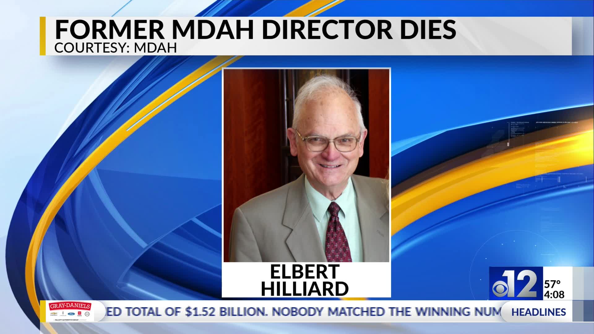 Former MDAH director Elbert Hilliard dies – WJTV