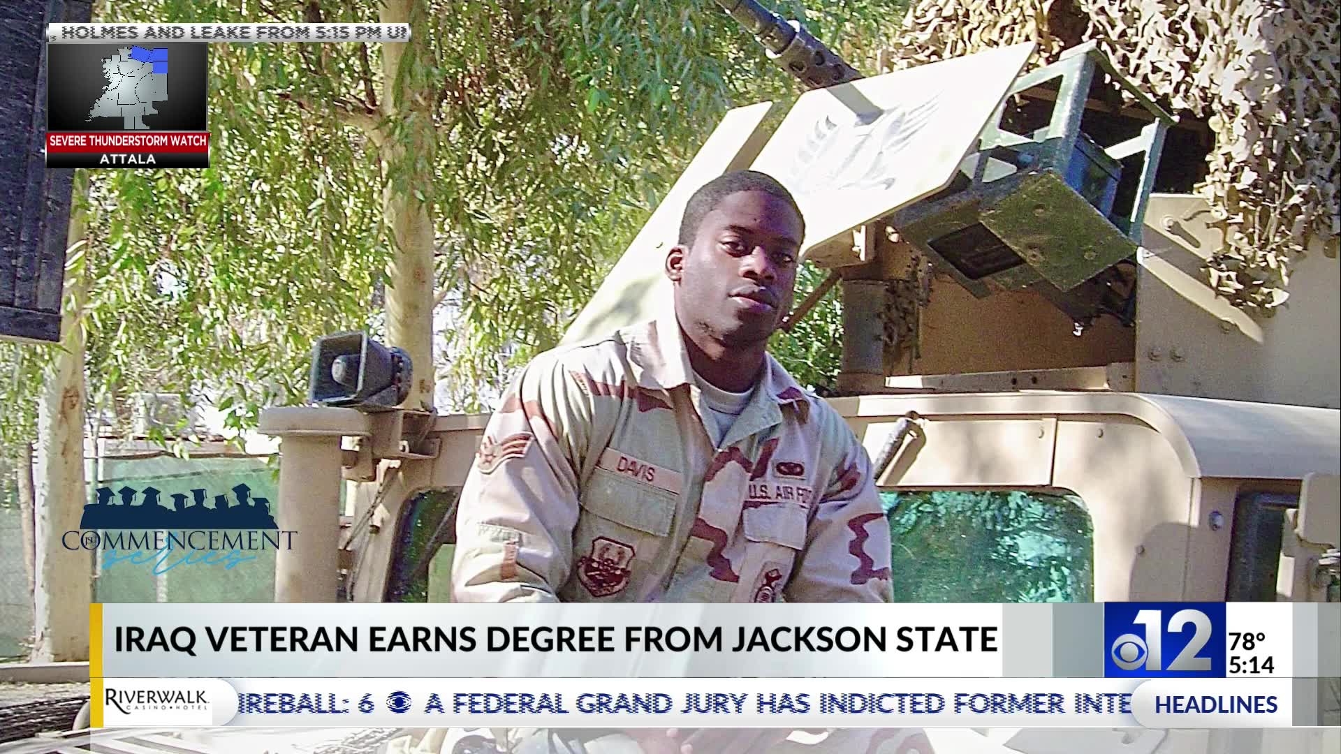 19 years later: Iraq vet attains degree from Jackson State – WJTV