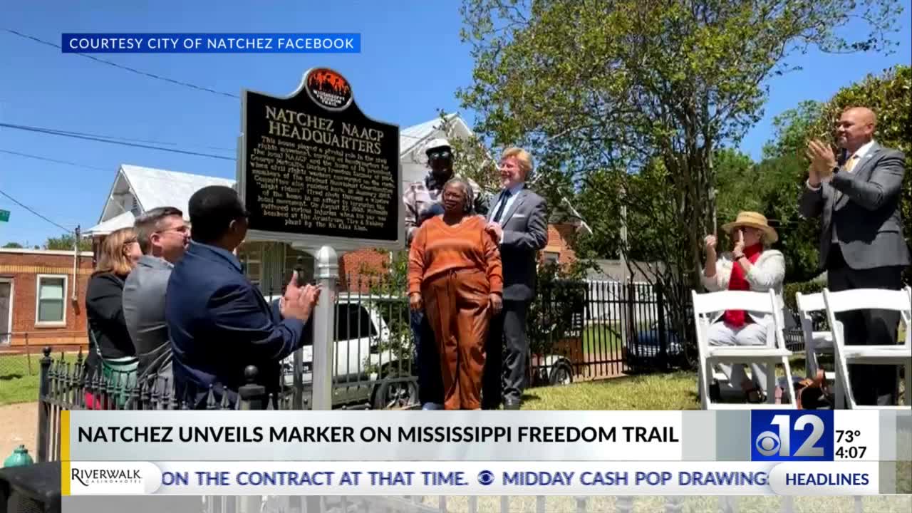 Natchez unveils marker on Mississippi Freedom Trail – WJTV