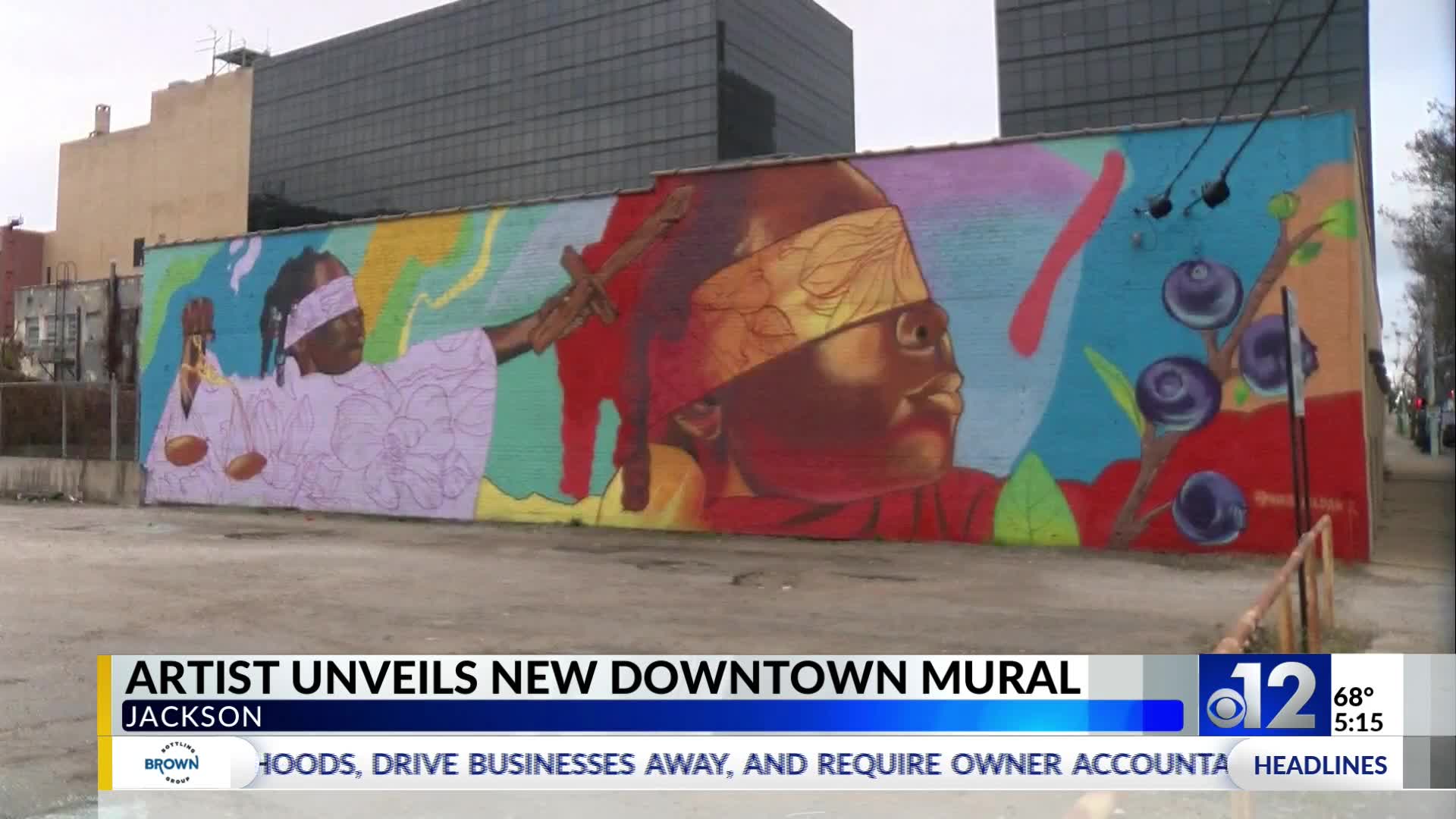 Artist unveils new mural in downtown Jackson – WJTV