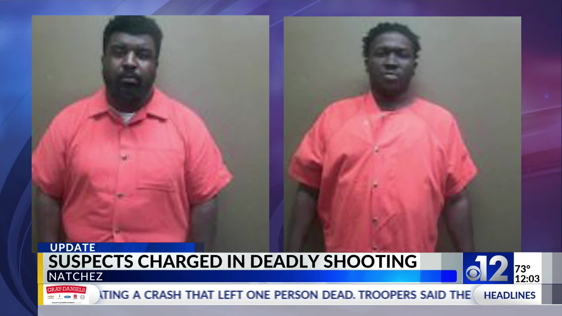 Two Natchez men arrested, one wanted for fatal shooting – WJTV