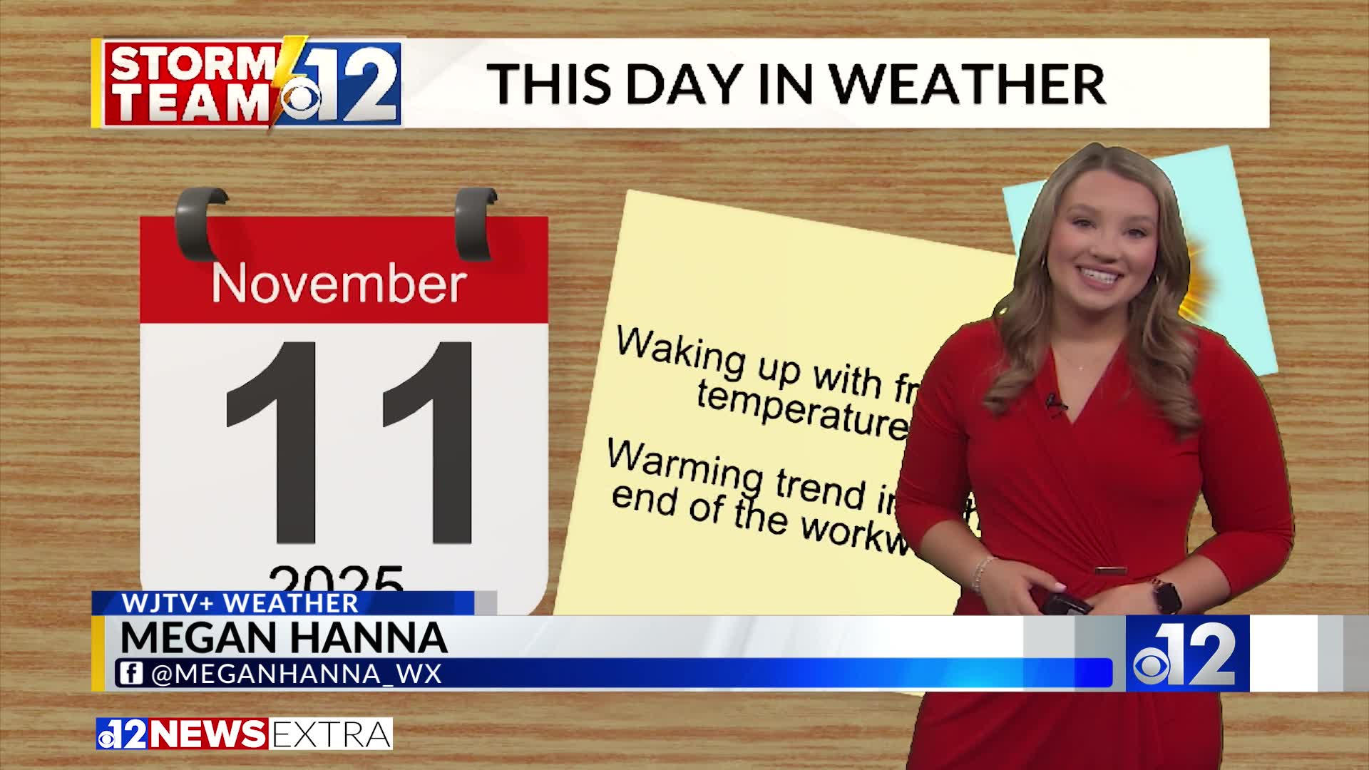 12 News Extra: This Day in Weather – AM for Nov. 11 – WJTV