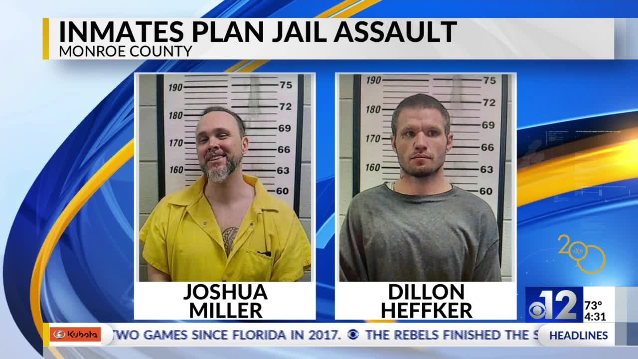 2 Monroe County inmates accused of planning assault on authorities – WJTV