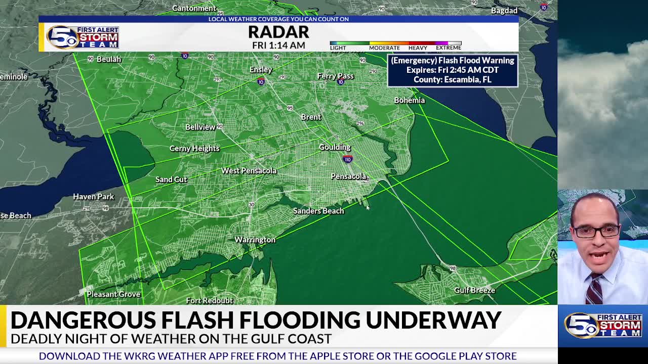 Flash Flood Emergency In Effect Wkrg News 5