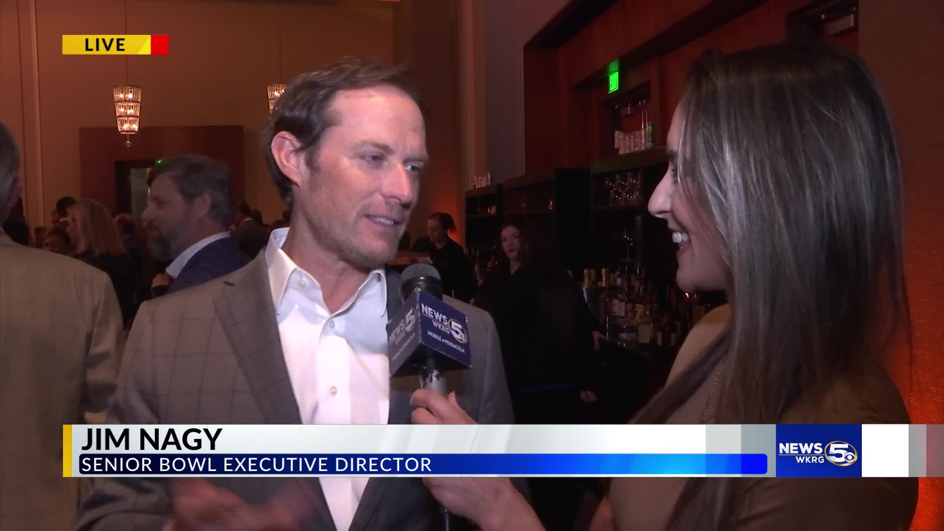 Jim Nagy kicks off Senior Bowl Week with Welcome Reception – WKRG News 5