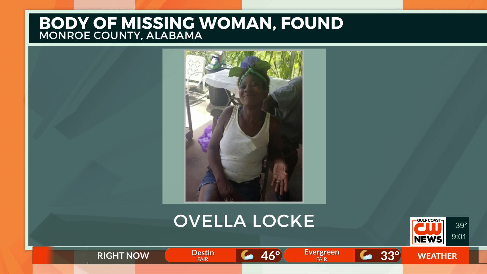 Missing Monroe County woman found dead – WKRG News 5