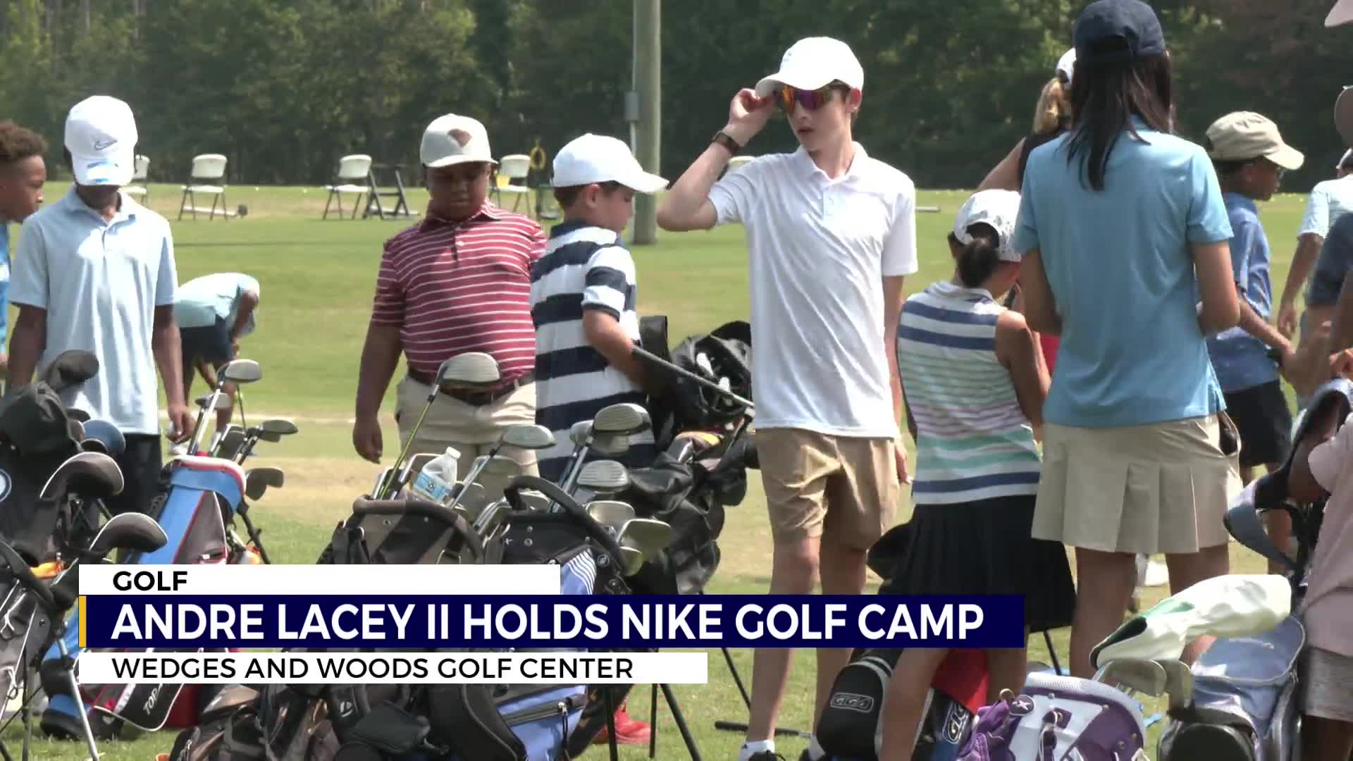Andre Lacey II teaches kids fundamentals through Nike golf junior camp ...