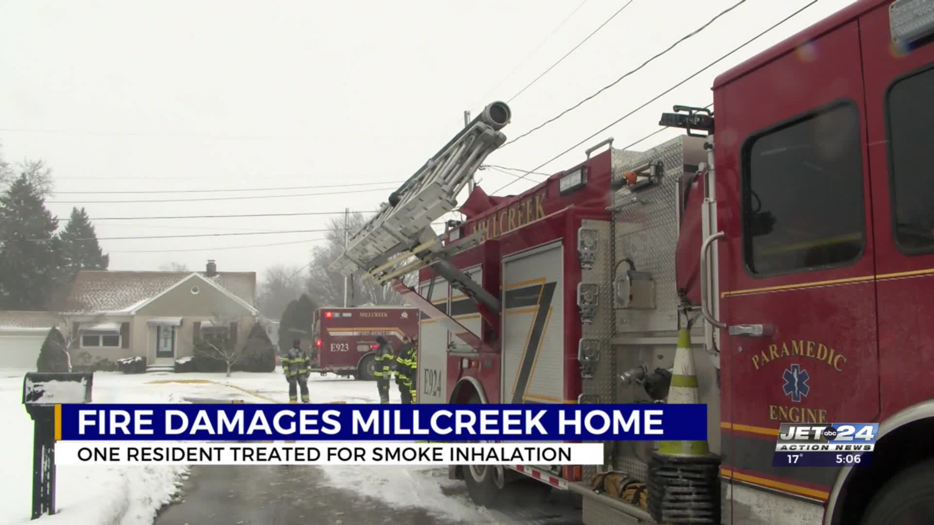 One person transported following Millcreek house fire Monday – WJET ...