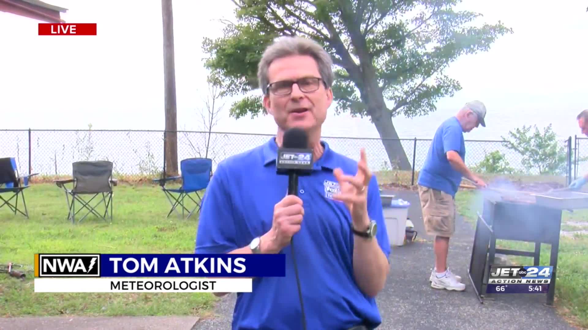 Meteorologist Tom Atkins live at Lawrence Park State Police Picnic – WJET/WFXP/YourErie.com