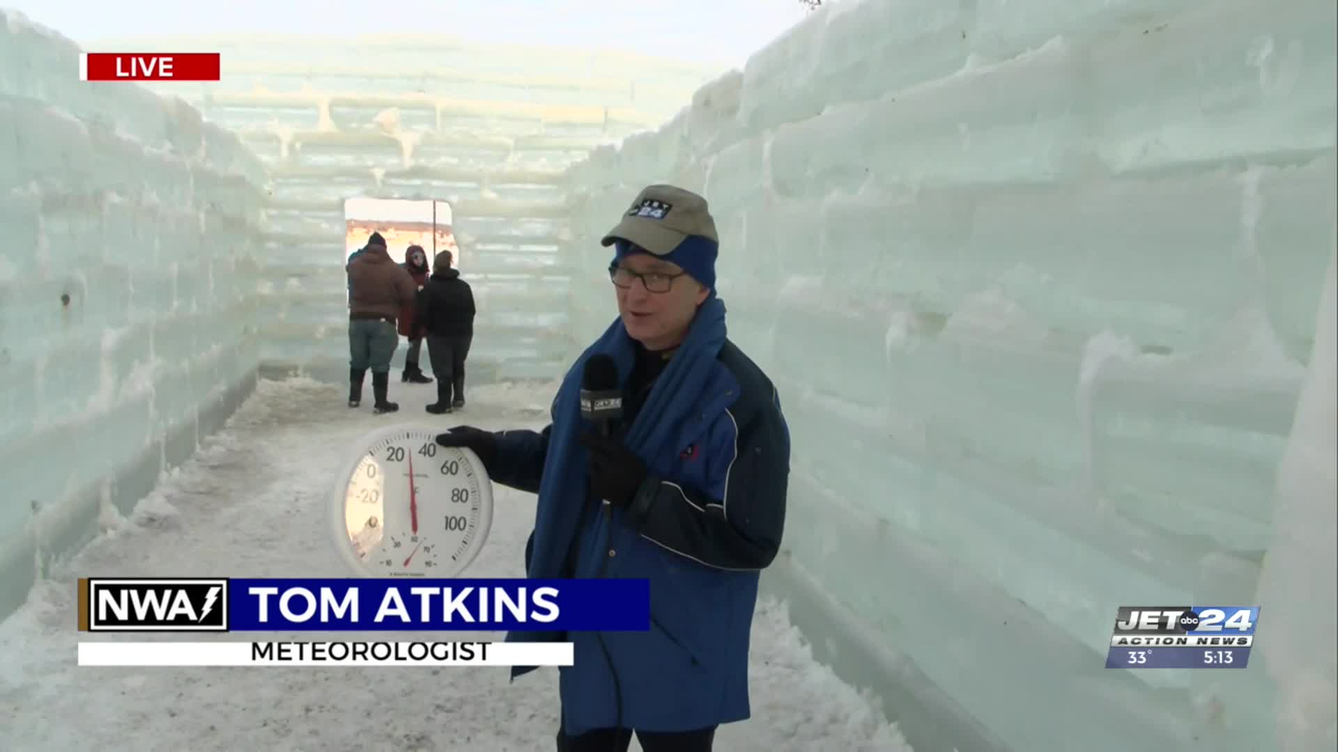 WATCH: Meteorologist Tom Atkins live at Mayville’s Winterfest – WJET ...