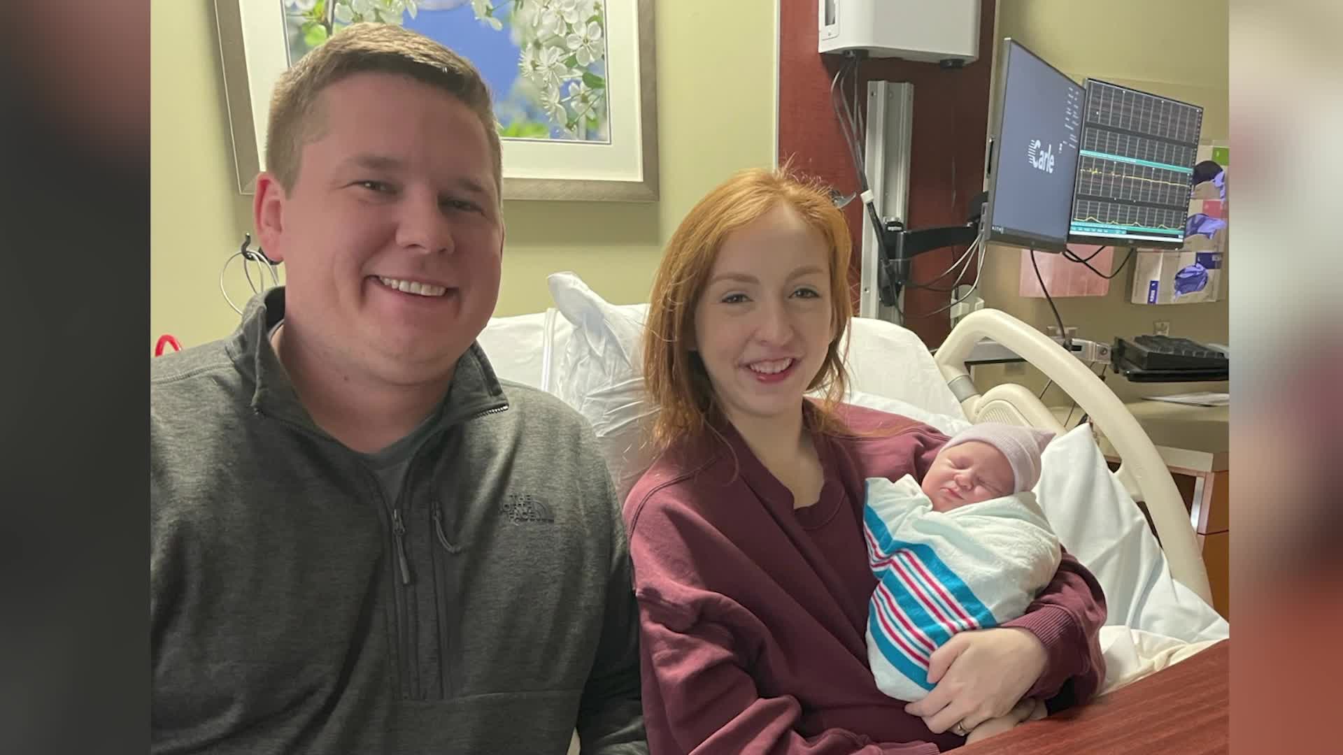‘Little Redbird baby’ first baby born at Carle BroMenn in 2024 ...