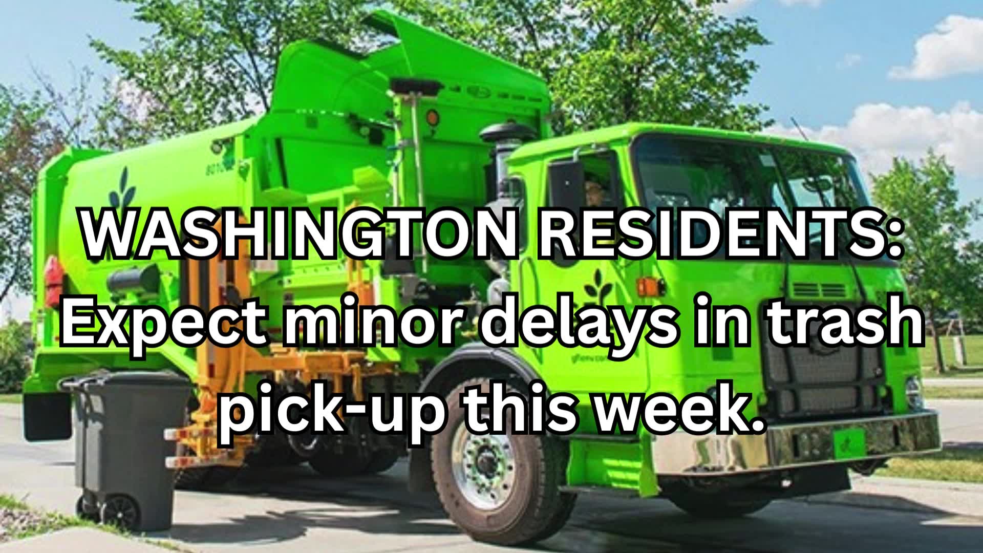 GFL expects minor delays in trash pick-up this week – CIProud.com