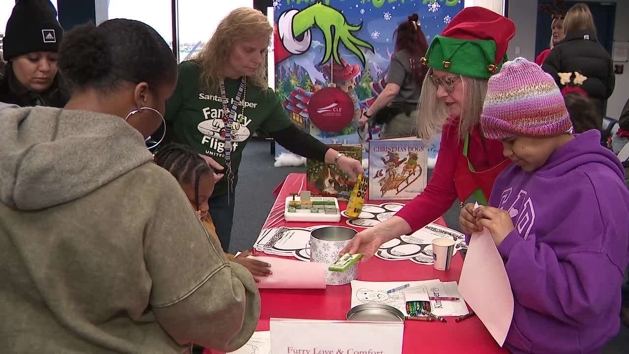 Local kids fly to the ‘North Pole’ to see Santa – Fox 8 Cleveland WJW
