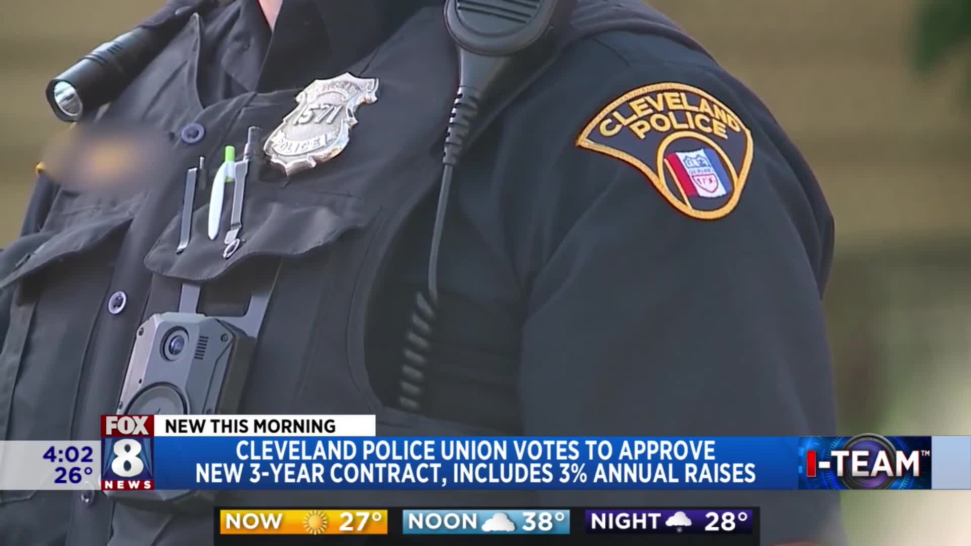 Cleveland police union approves new contract: I-Team – Fox 8 Cleveland WJW