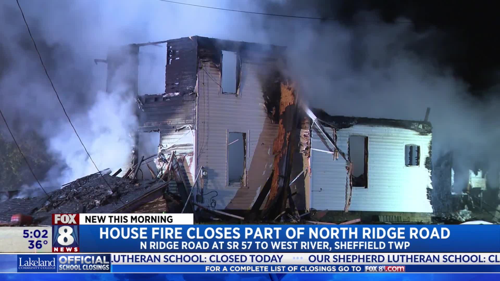 Overnight house fire in Sheffield Township – Fox 8 Cleveland WJW