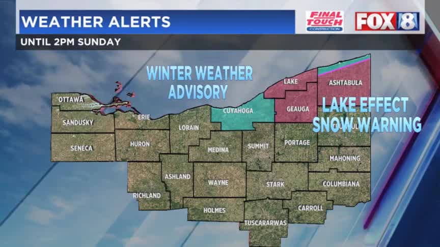 Saturday night weather clickable – Fox 8 Cleveland WJW