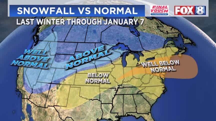 Scattered drizzle/light snow in spots. Sunday – Fox 8 Cleveland WJW
