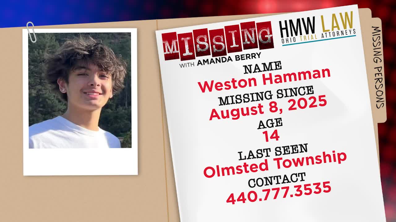 Missing: Weston Hamman – Fox 8 Cleveland WJW
