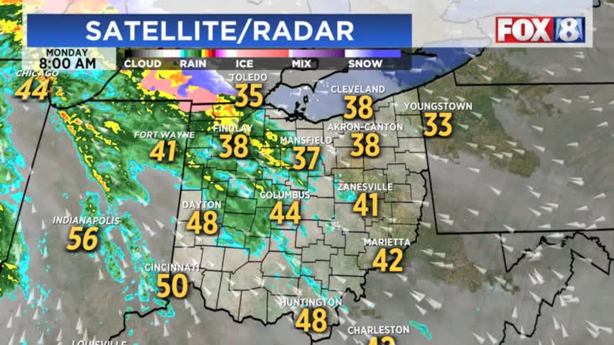 Steady rain, wind, and then snow – Fox 8 Cleveland WJW