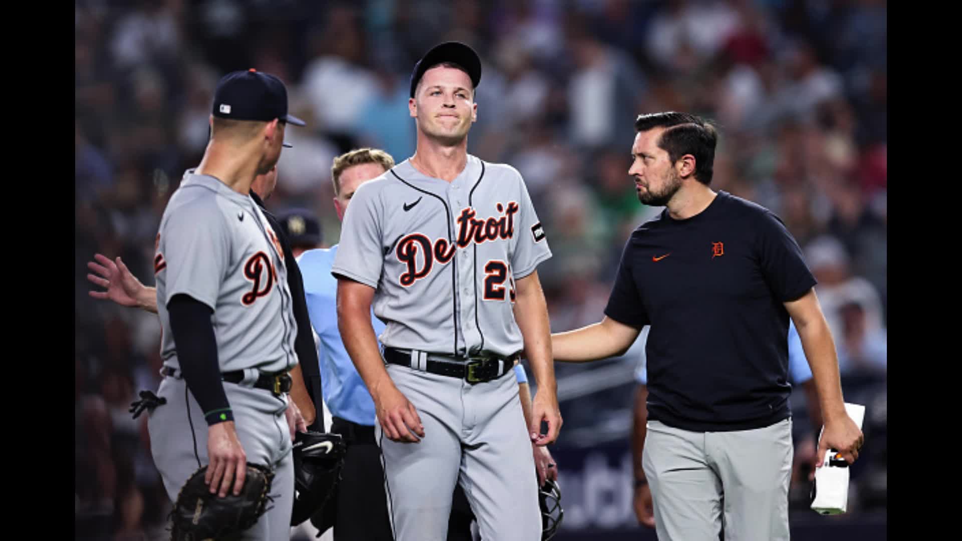 MLB pitcher’s foot broken after hit by 119.5 mph comebacker – Fox 8 ...